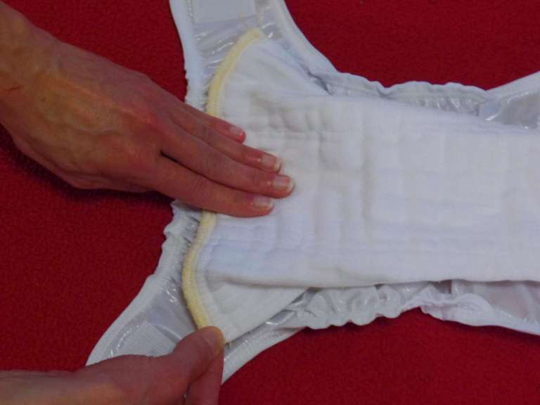 How to cloth diaper a newborn with prefolds - Mother Nature's Diaper ...